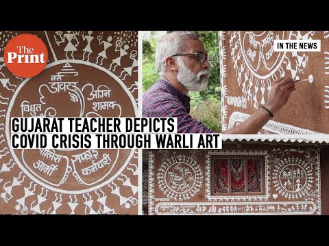 Gujarat teacher depicts migrant crisis & coronavirus pandemic through traditional Warli art
