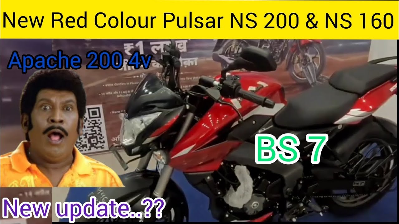 2023 Bajaj Pulsar Ns200 &Ns160 New Red Colour Launched Features ...