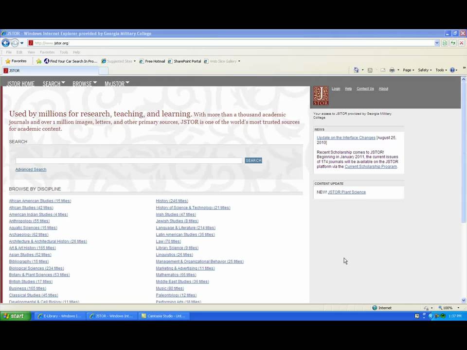 JSTOR Advanced Search Tutorial - YouTube
