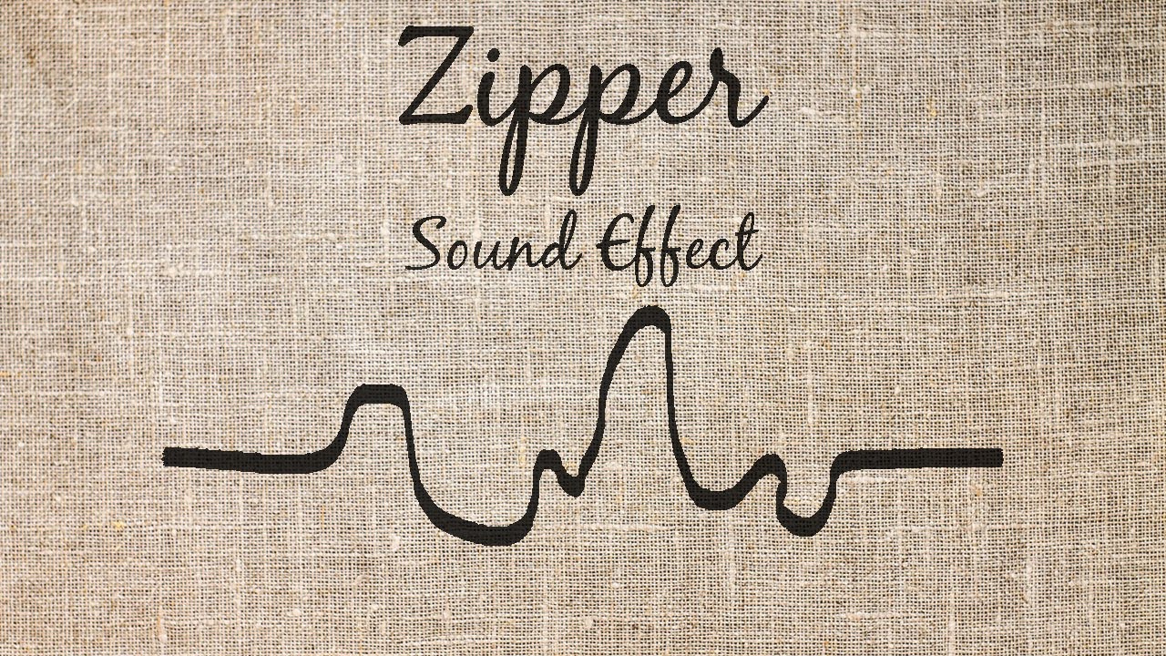 Zipper Sound Effect - YouTube