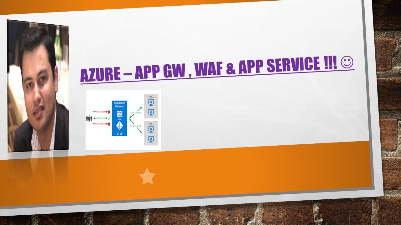 Azure - Application GW with WAF & APP Service Deployment !!! - YouTube