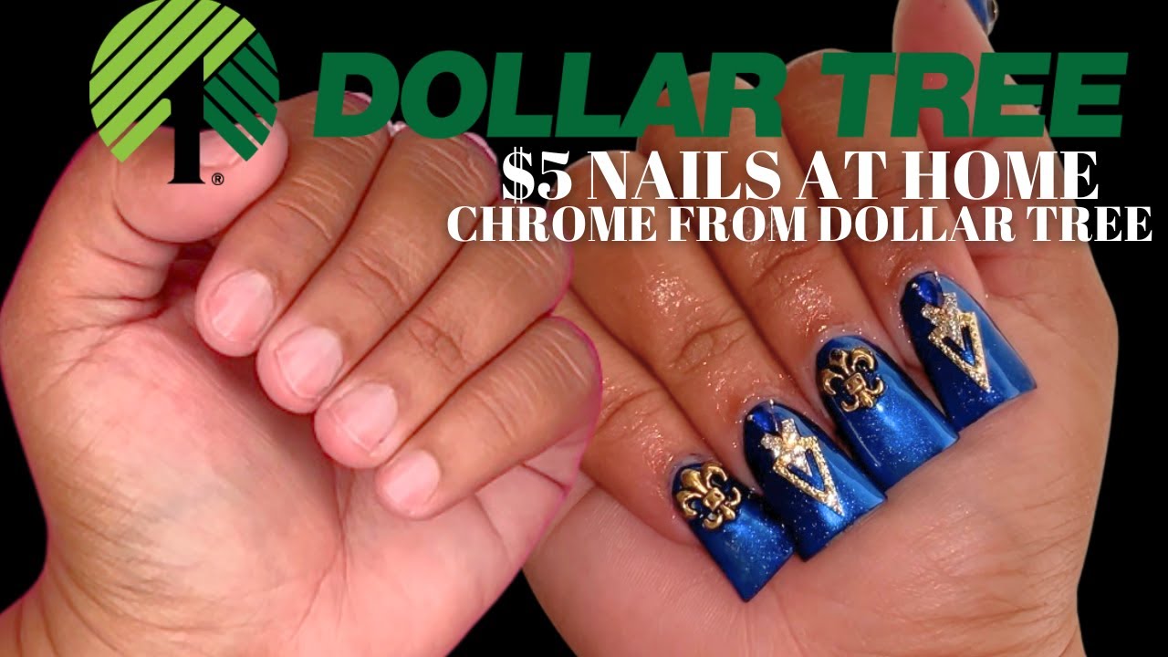 DOLLAR TREE CHROME ACRYLIC NAILS AT HOME ALL PRODUCTS ONLY $1.25 - *NOT ...