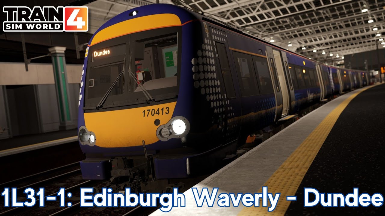 1L31-1: Edinburgh Waverly - Dundee - Fife Circle Line - Class 170 ...