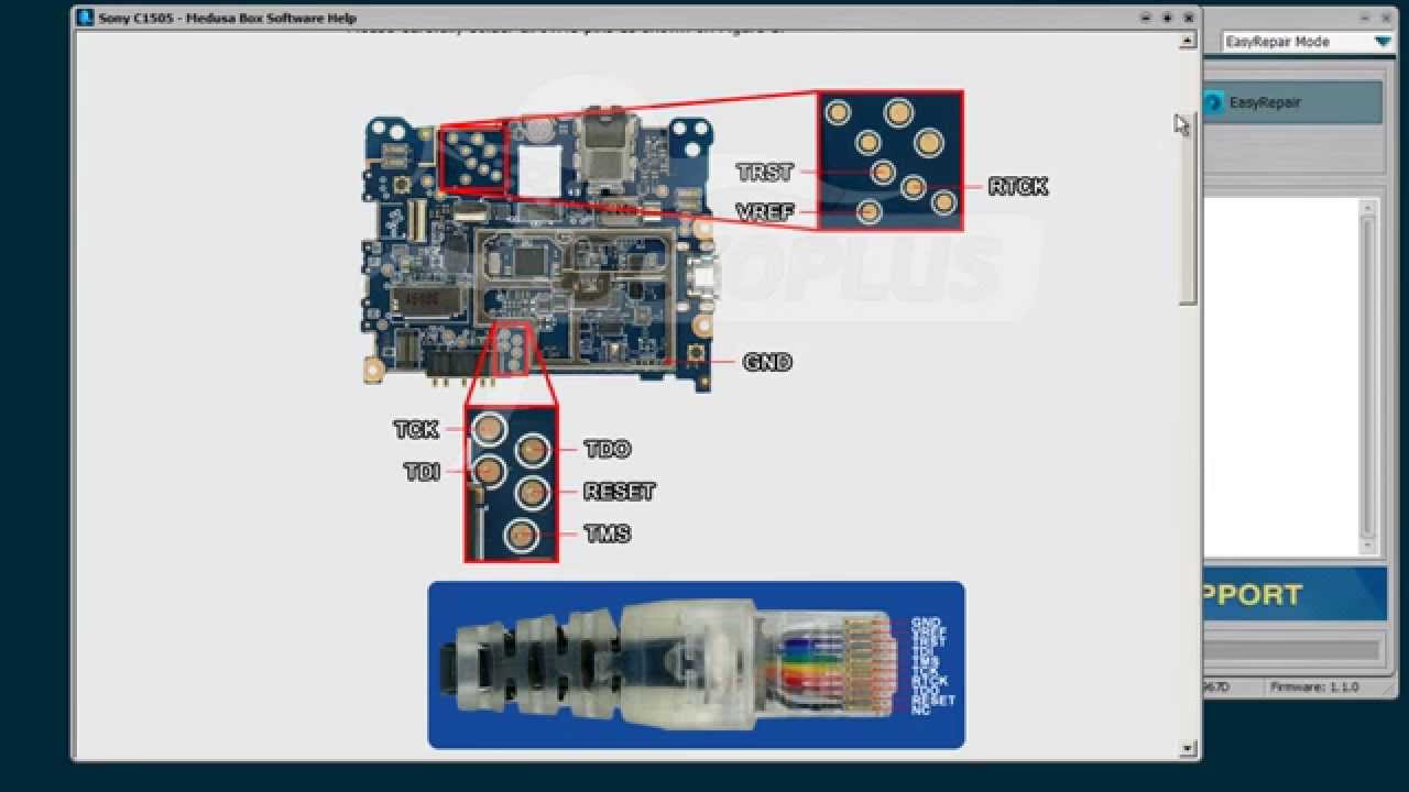 Sony C1505 Repair with Medusa Box (phone unlocked and has IMEI) - YouTube
