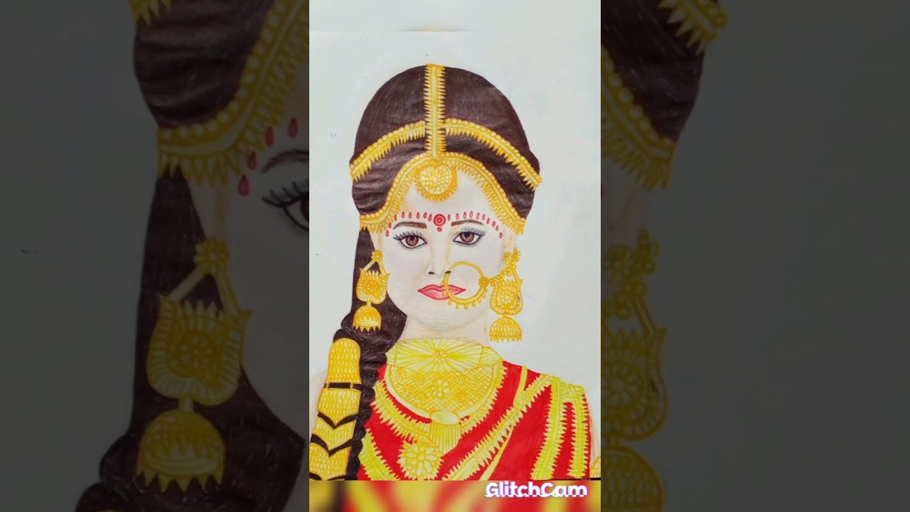 Draupadi Swayamvar drawing || Draupadi drawing || Pooja Sharma - YouTube