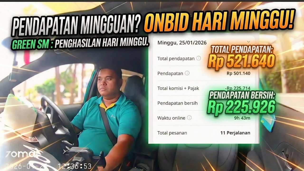 ONBID DRIVER GREEN SM HARI MINGGU - YouTube