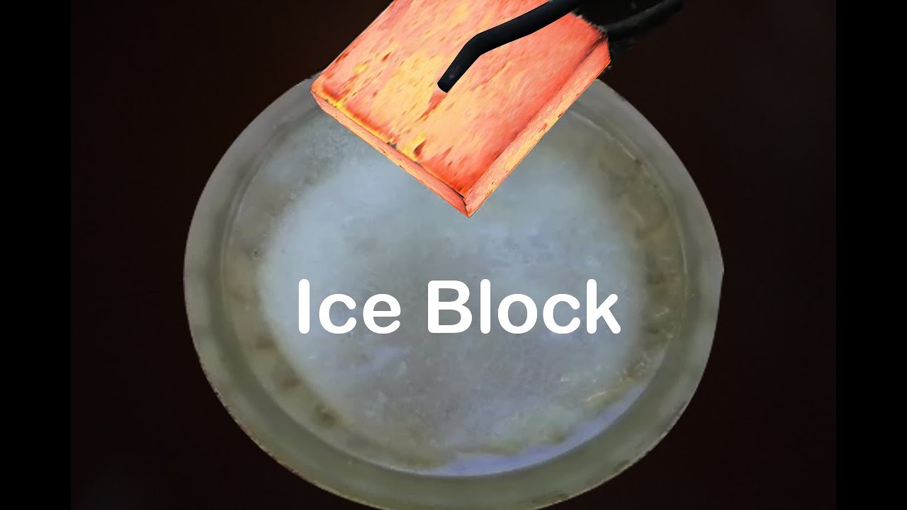 Hot iron block vs ICE -Experiment done- - YouTube