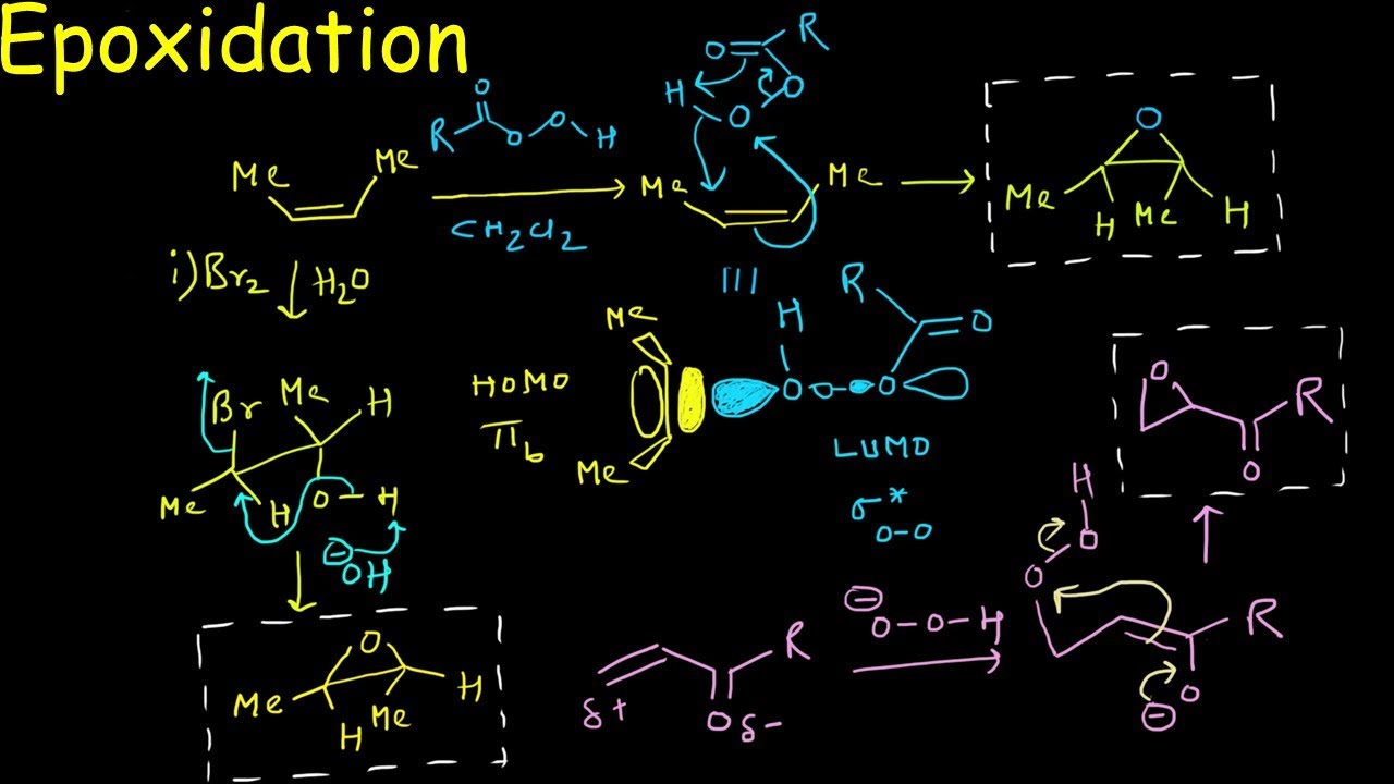 Epoxidation of Alkene : Prilezhaev reaction : Epoxidation of electron ...