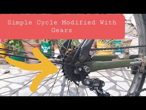 SIMPLE INDIAN CYCLE MODIFIED WITH GEARS . How to set gears in simple ...