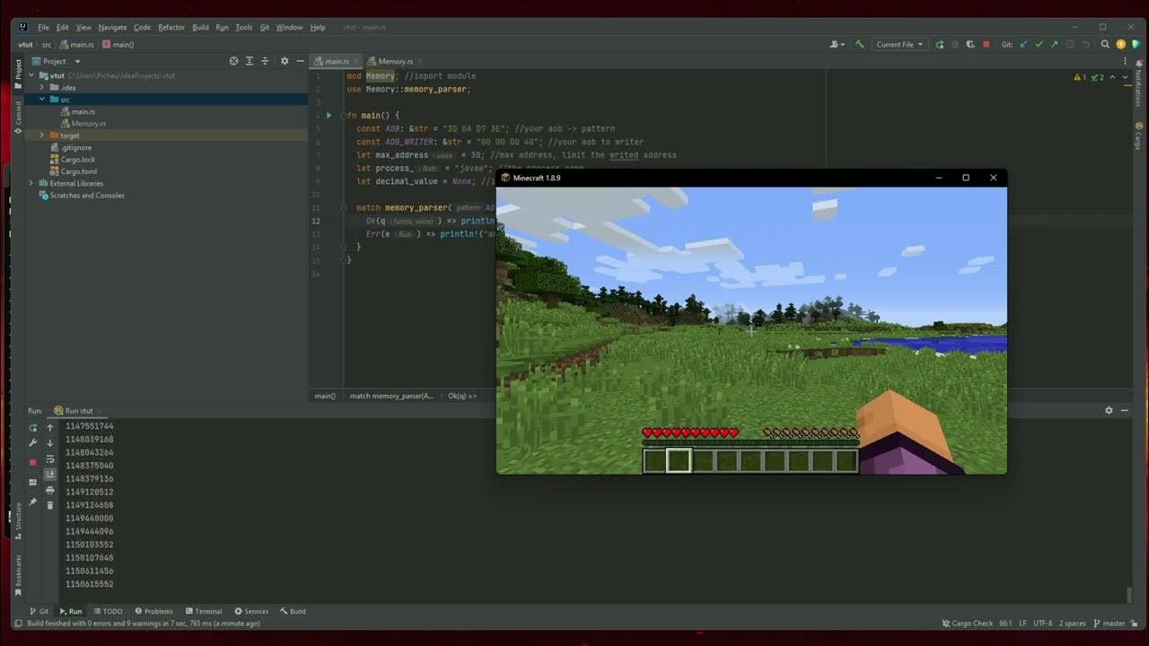 Make your own memory hacking in c# and rust - YouTube