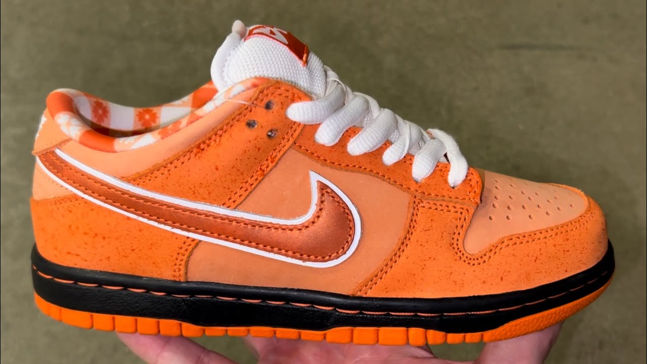 Nike SB Dunk Low Concepts Orange Lobster Shoes - YouTube