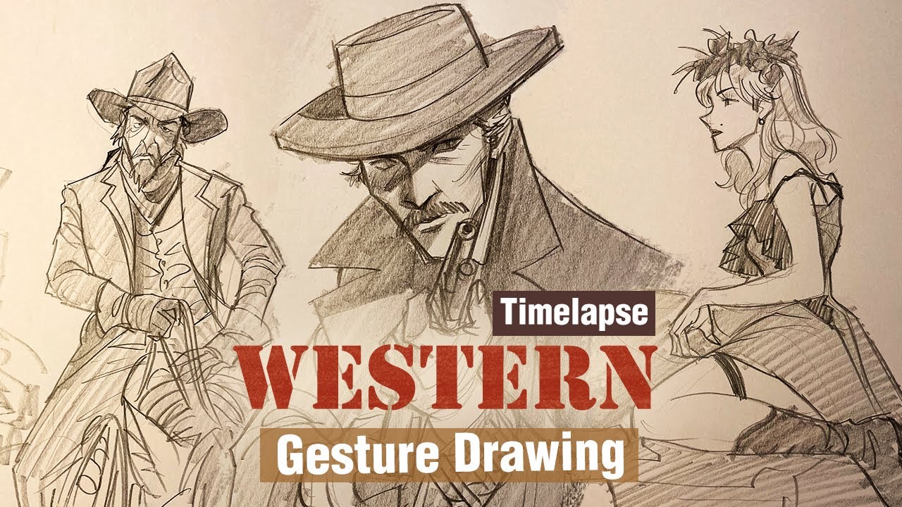 Western Sketch [Timelapse] - YouTube