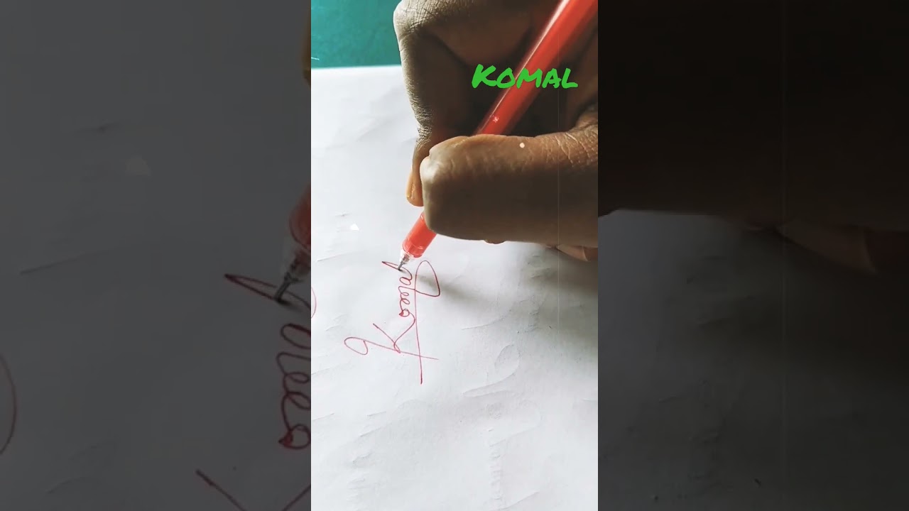 Name komal signature style please comments your name.#signature #style ...