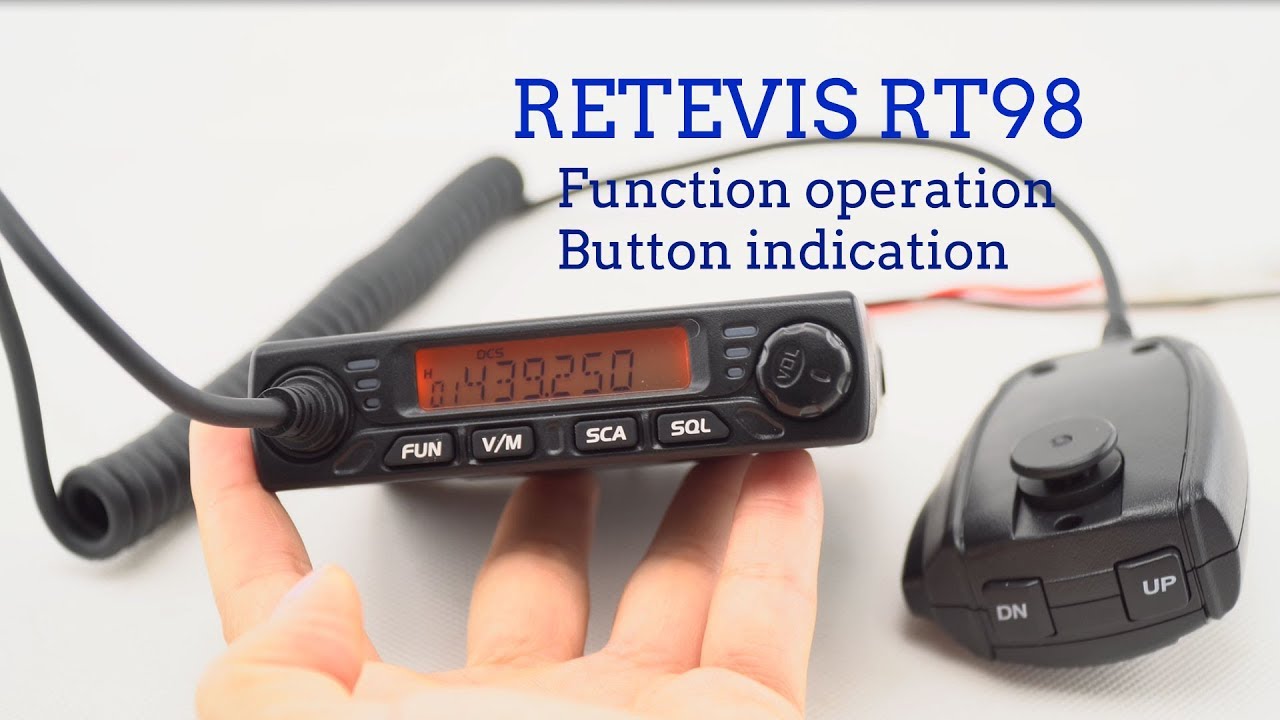 How to use the Retevis RT98?-PART2 - YouTube
