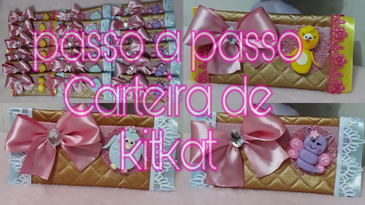 Passo a passo / porta kitikat de luxo / galinha pintadinha rosa - YouTube