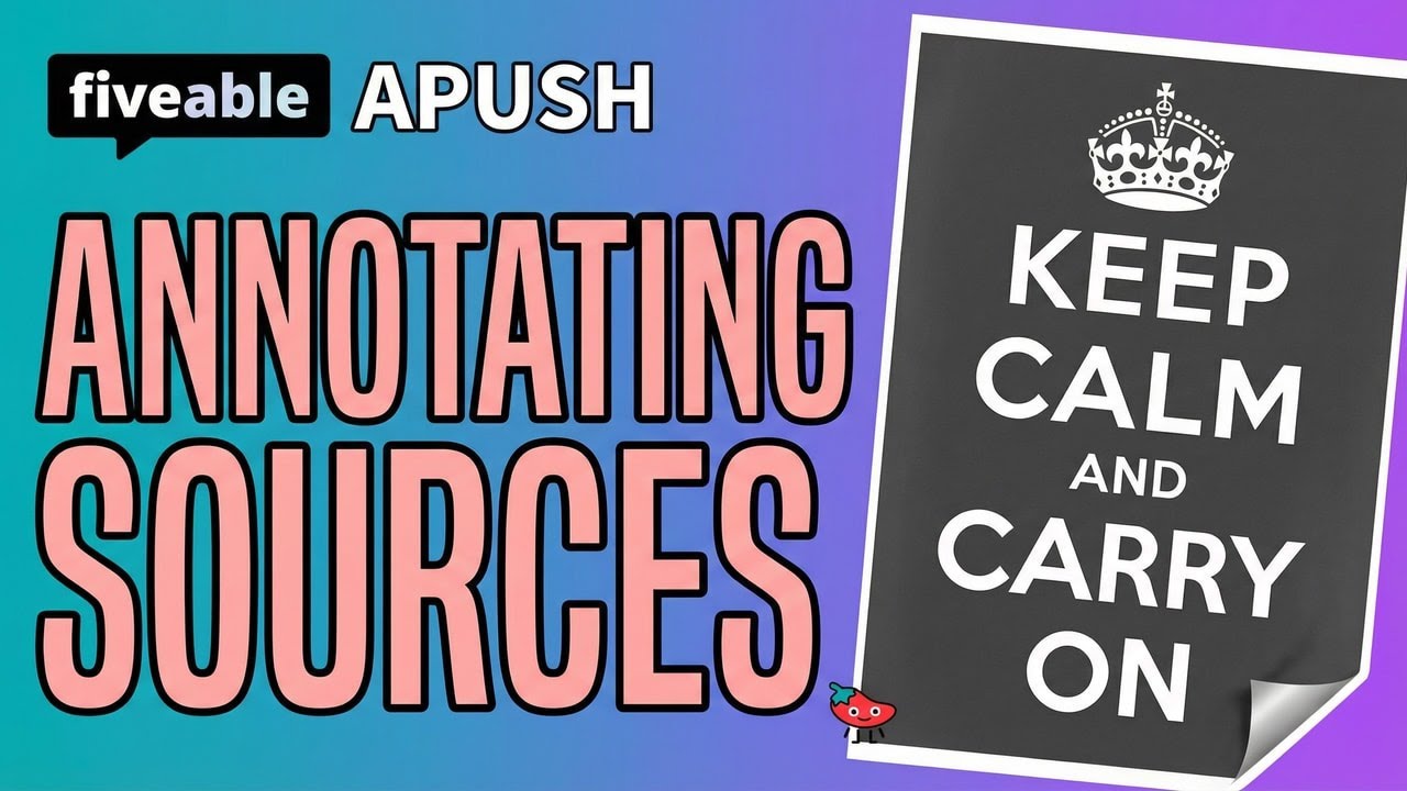 AP History - Annotating Primary Sources for DBQs | Fiveable Cram Archive