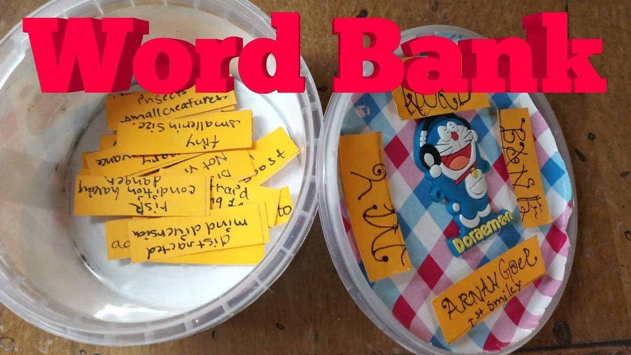 How to make a word bank.👍👍👍👍 - YouTube