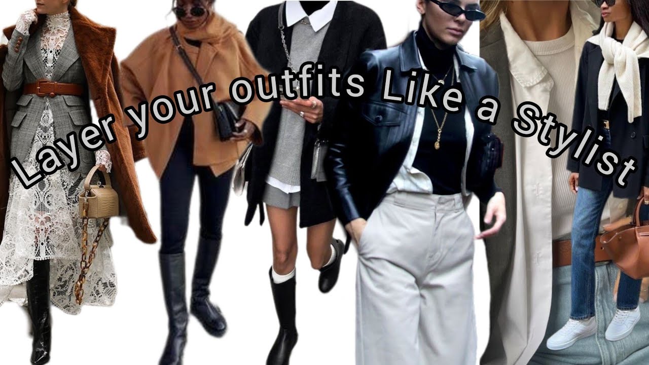 How to Layer your outfits to look stylish this fall /winter / Best way ...