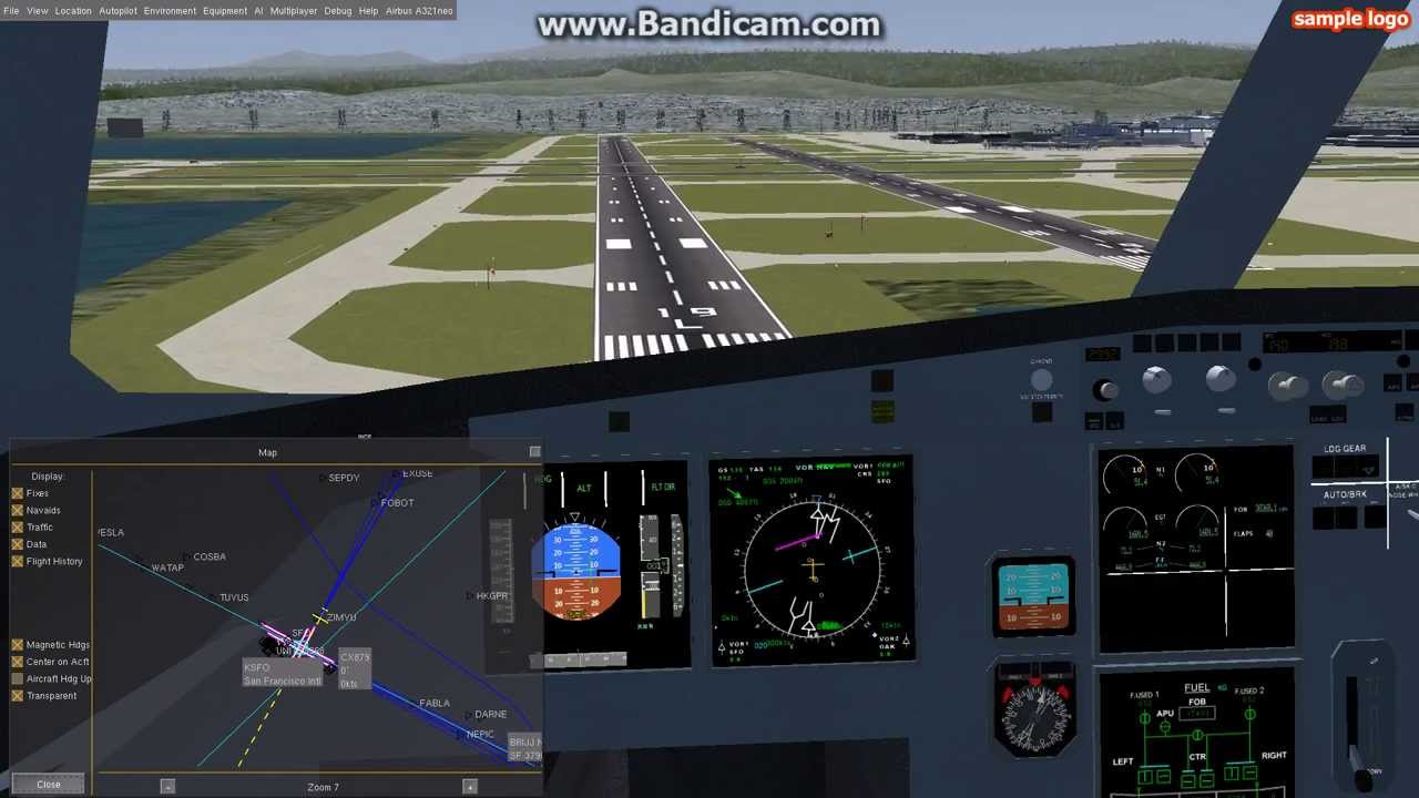 Flight Gear - COOL LANDING - Airbus A321 - YouTube