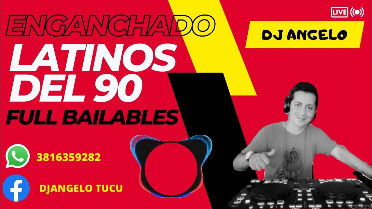LATINOS DEL 90 (FULL BAILABLES) - DJ ANGELO - RETROFEST INTRO - YouTube