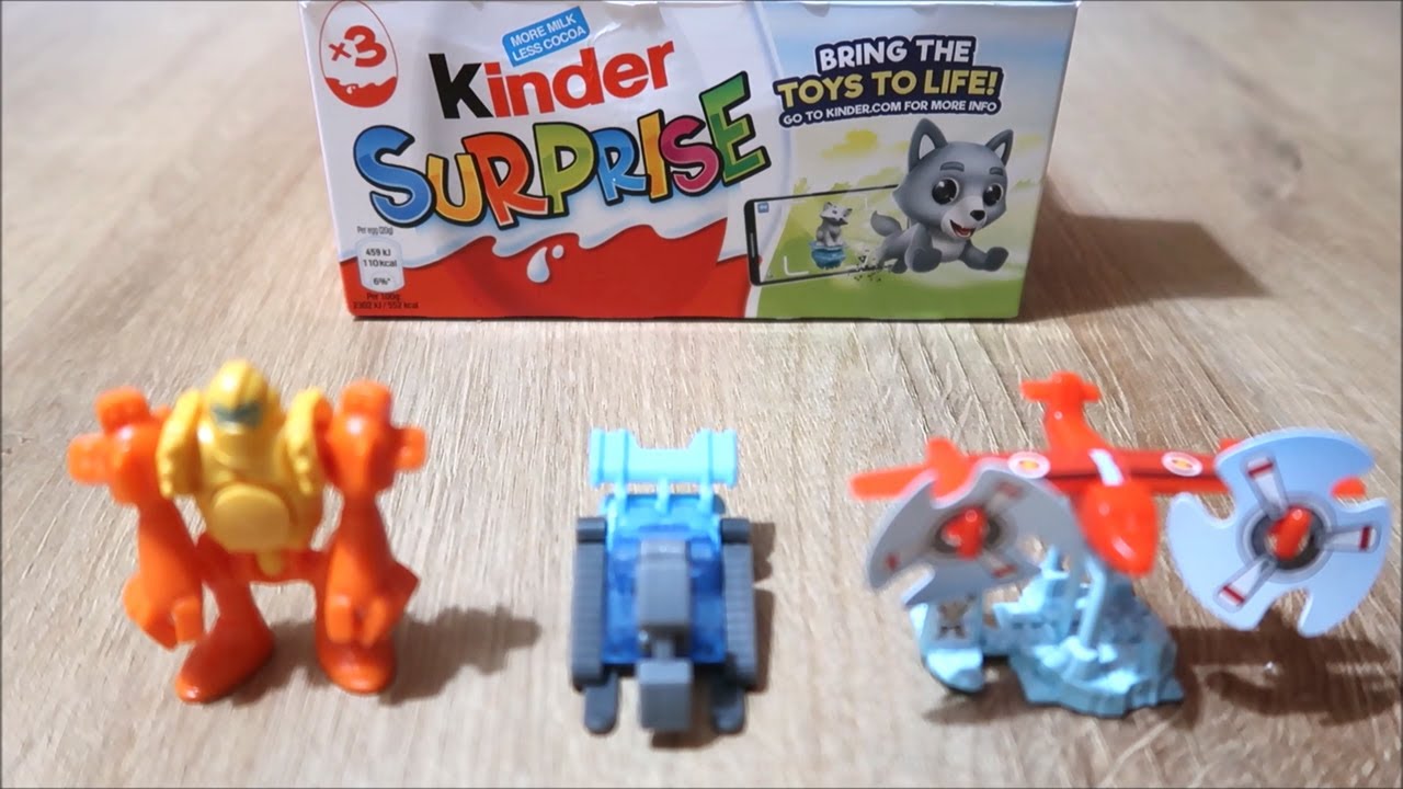 Kinder Surprise 3 pack Egg Opening, no music, asmr - YouTube
