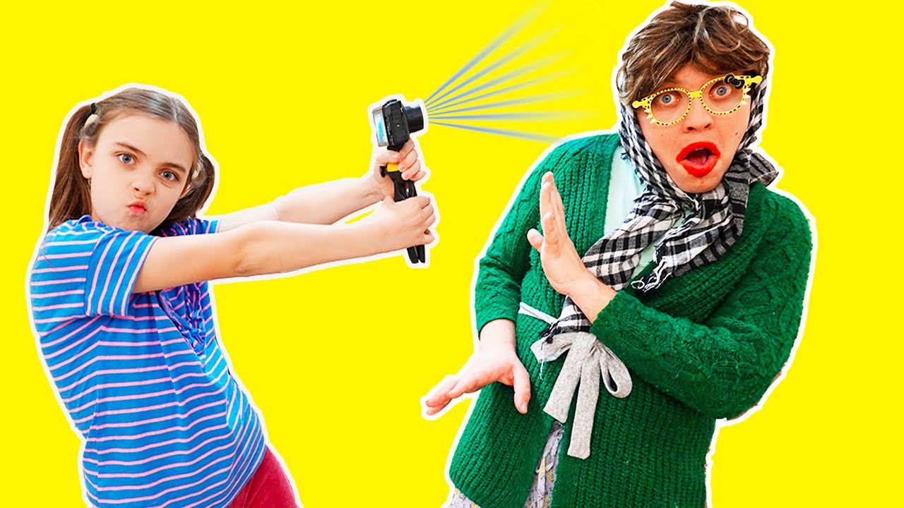 Strange Nanny Again ?! Funny Kids Story - YouTube