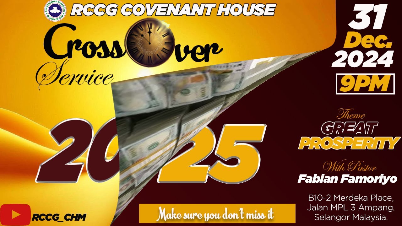 RCCG COVENANT HOUSE || CROSSOVER SERVICE - YouTube