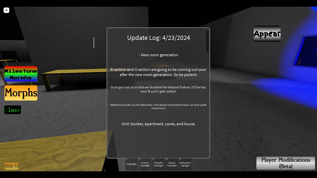 Rooms Low Detailed Roleplay | How to get milestone morphs (UNOBTAINABLE ...