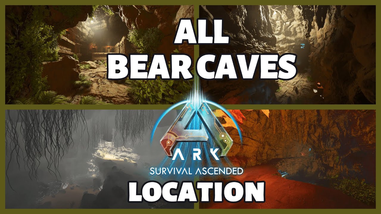 ALL NEW BEAR CAVE LOCATION IN THE CENTER | ARK SURVIVAL ASCENDED - YouTube