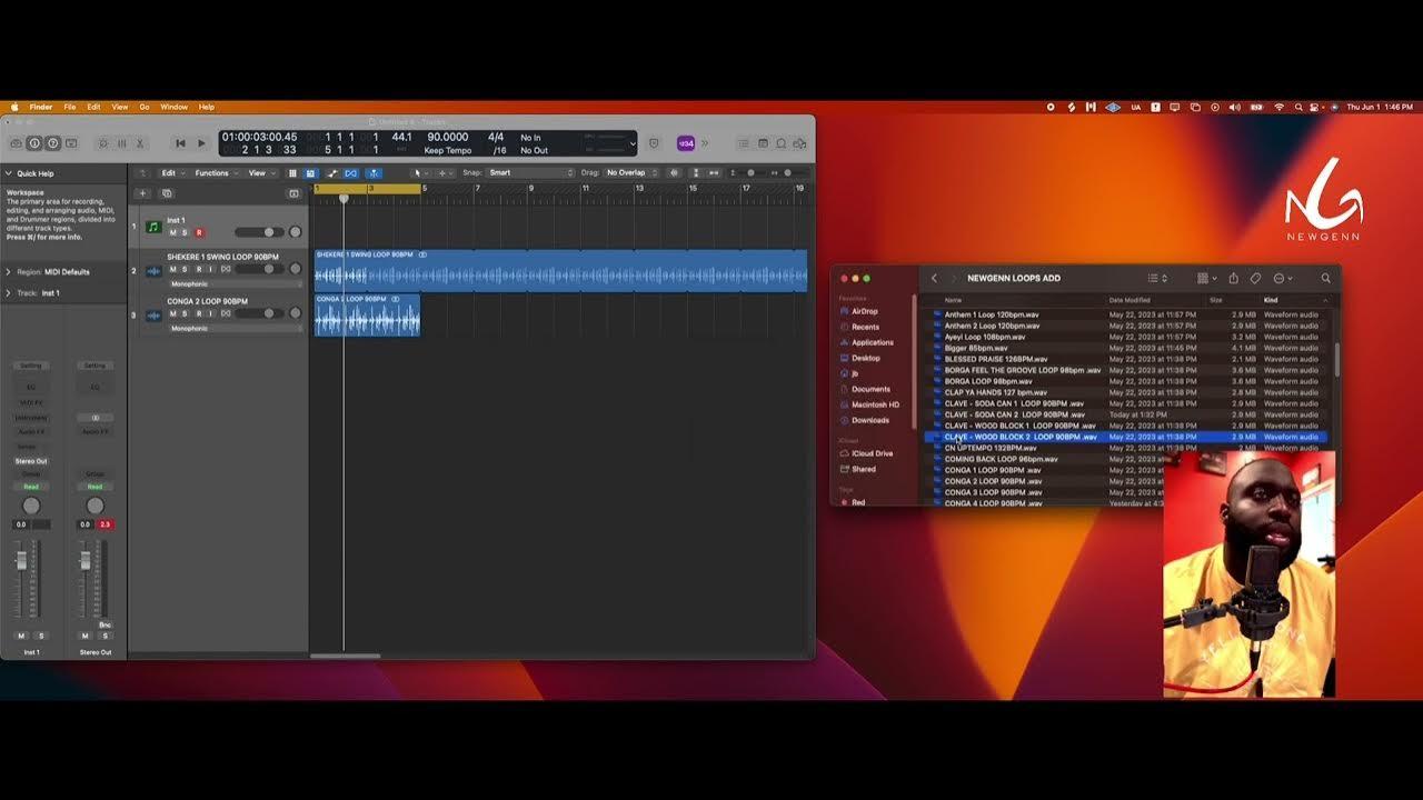 NewGenn Loops - Logic Pro Flex tutorial - YouTube