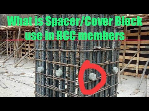 What is cover block or spacer| why we use spacers in RCC Members - YouTube