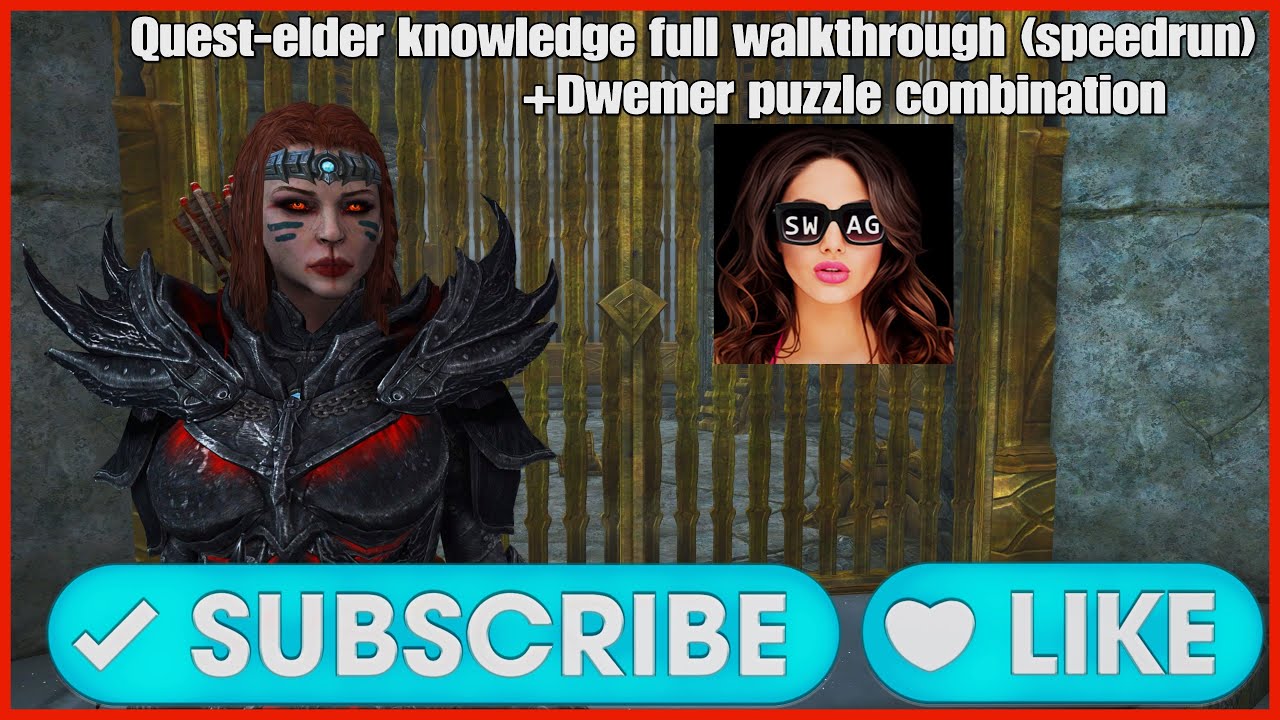 Quest-elder knowledge full walkthrough + dwemer puzzle combination💯🙂 ...