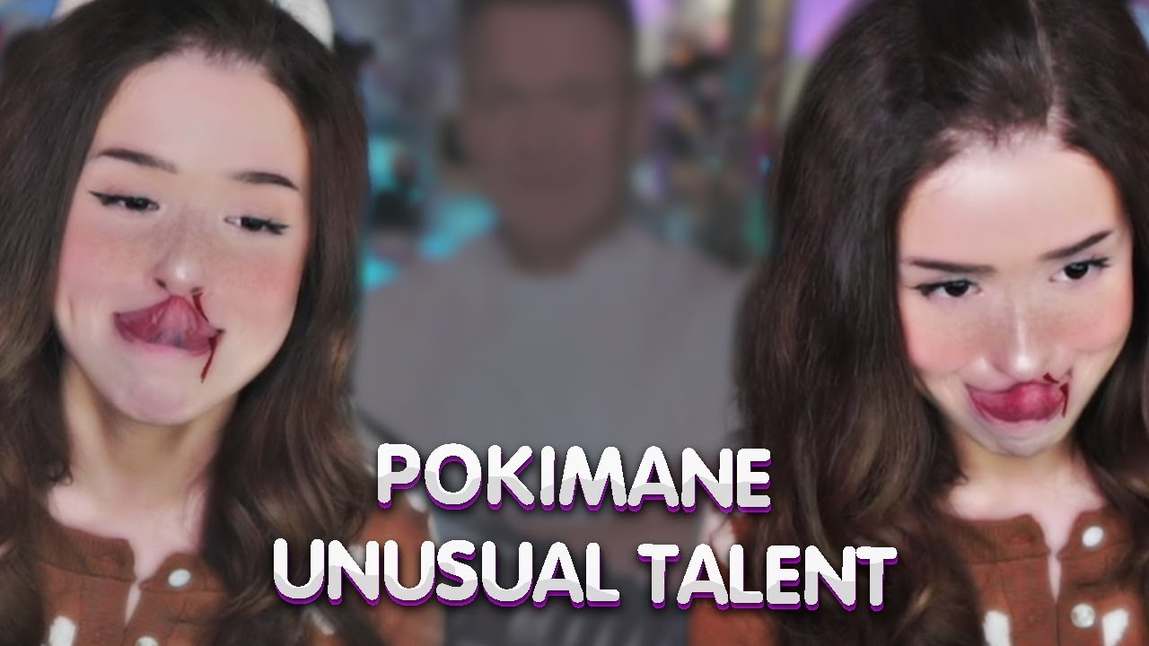 Pokimane unusual talent | Reached her tongue up to her nose - YouTube