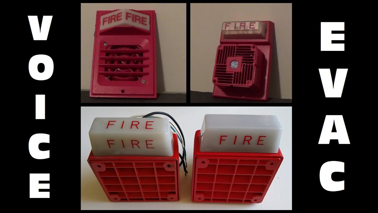 Fire Alarm Compilation - Voice Evac Speakers! - YouTube