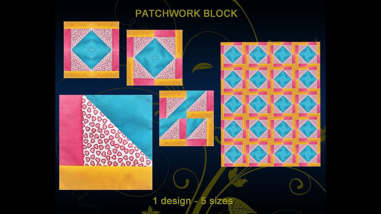 How to make a patchwork block on an embroidery machine.#🦋 # ...
