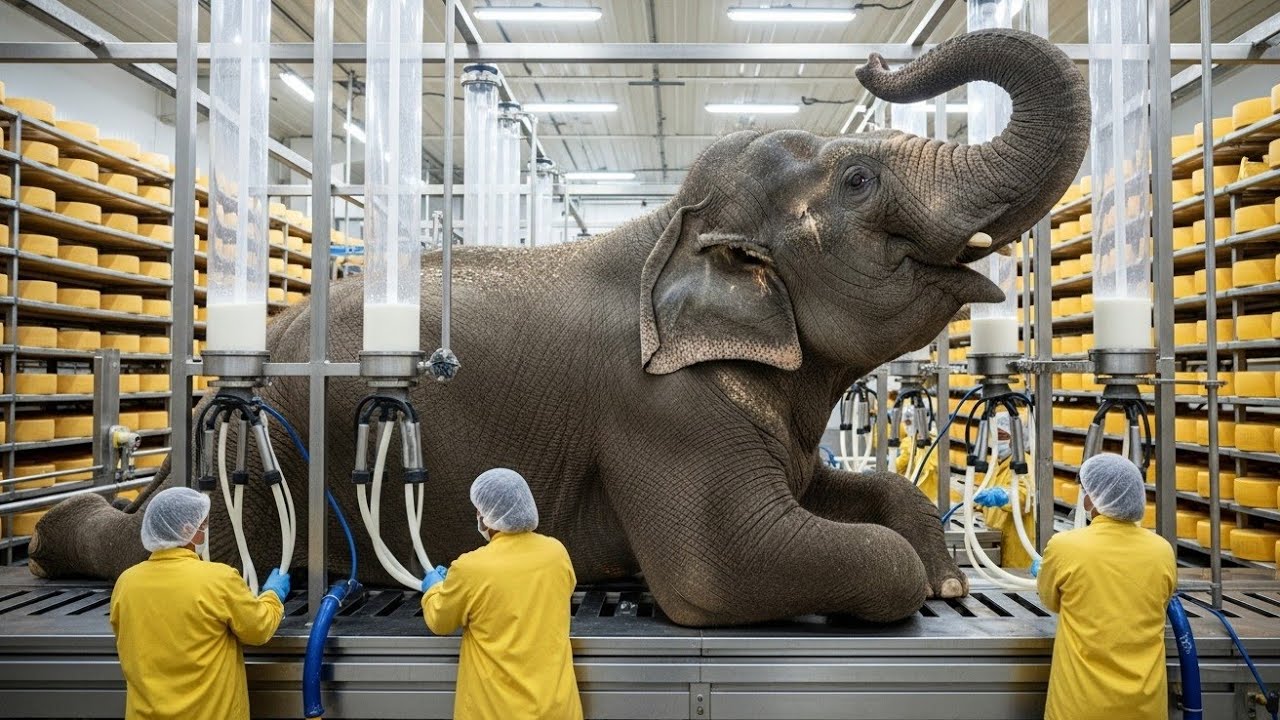 Inside the Elephant Cheese Factory – Million-Dollar Products Made from ...