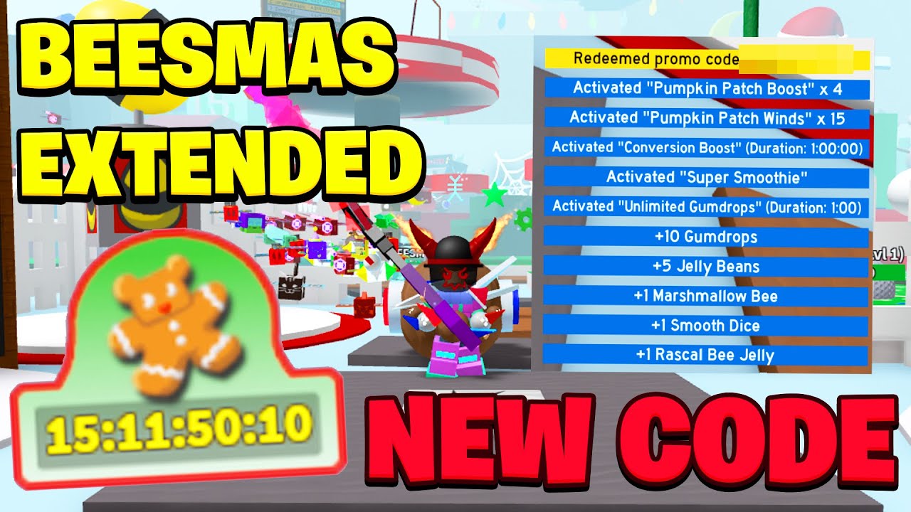 NEW OP CODE & BEESMAS EXTENDED AGAIN! (NEW UPDATE BEE SWARM SIMULATOR ...