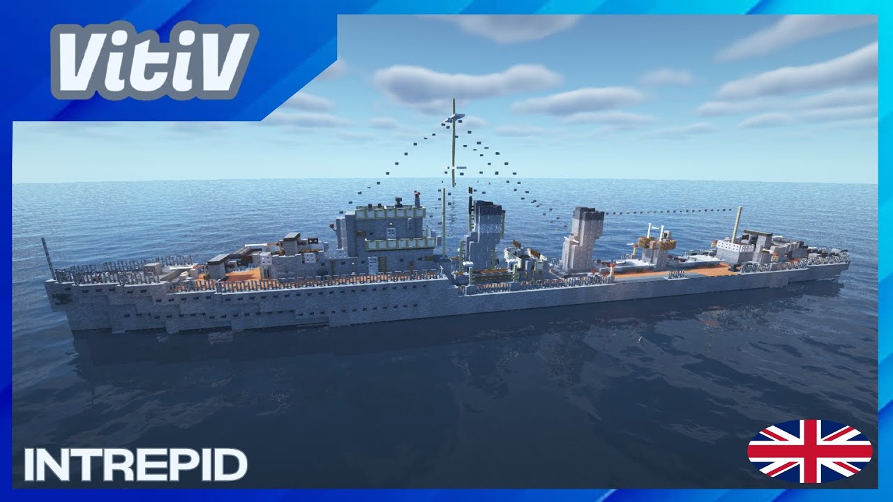 HMS Intrepid (D10) - I-class Destroyer - Minecraft - YouTube