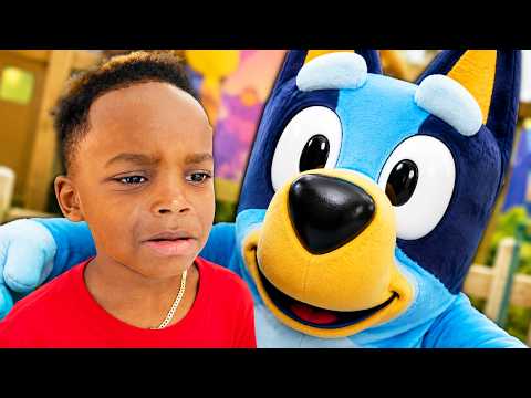OUR SON MEETS BLUEY FOR THE FIRST TIME, WHAT HAPPENS IS SHOCKING! @DisneyParks