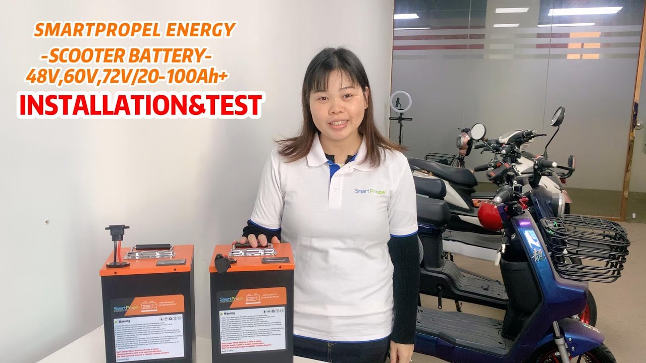 How to install a battery to the electric motorcycle - YouTube
