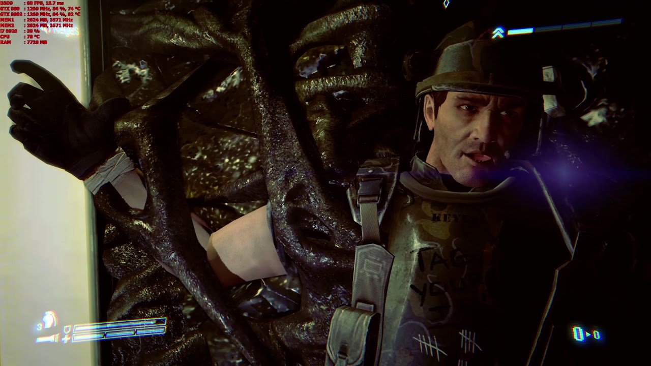 Aliens Colonial Marines 4k Benchmark GTX 980 SLI PC part 1 - YouTube