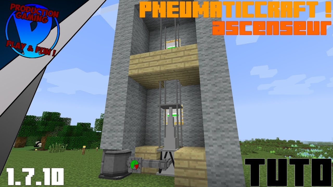 TUTO → Ascenseur PneumaticCraft / 1.7.10 [ FR ] - YouTube