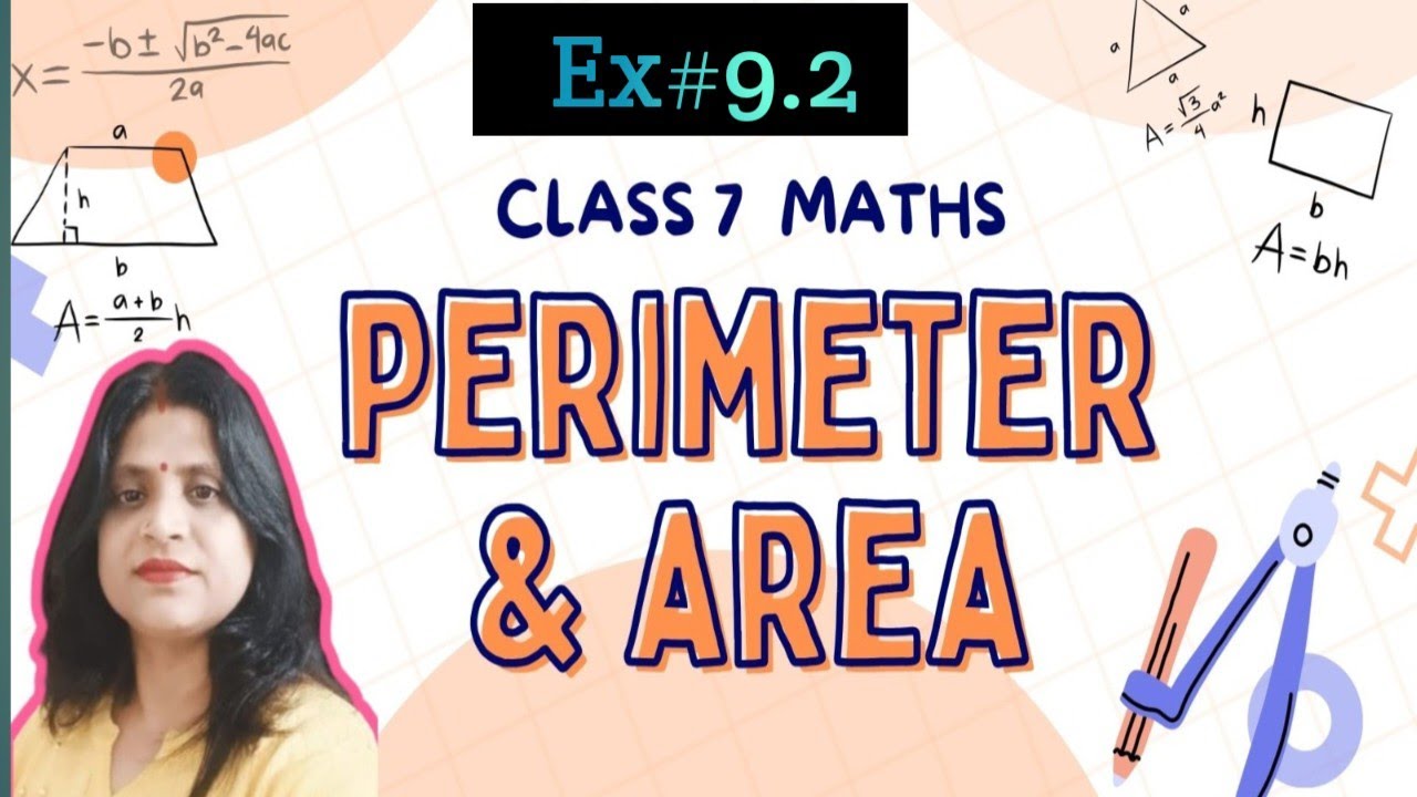 Perimeter and Area |Ex-9.2_Class 7 maths|Chapter- 9| Q.1-Q.8|Ncert ...