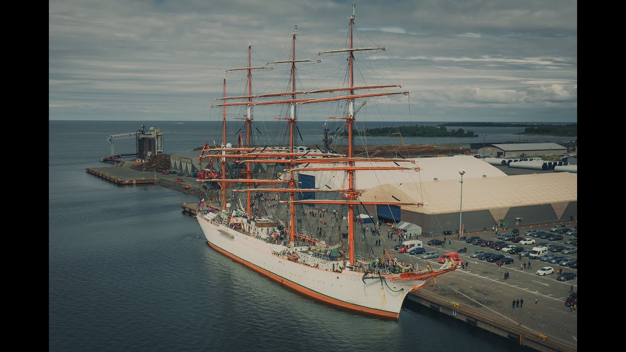 Sedov | The world's largest sailing ship | Port of Raahe - YouTube