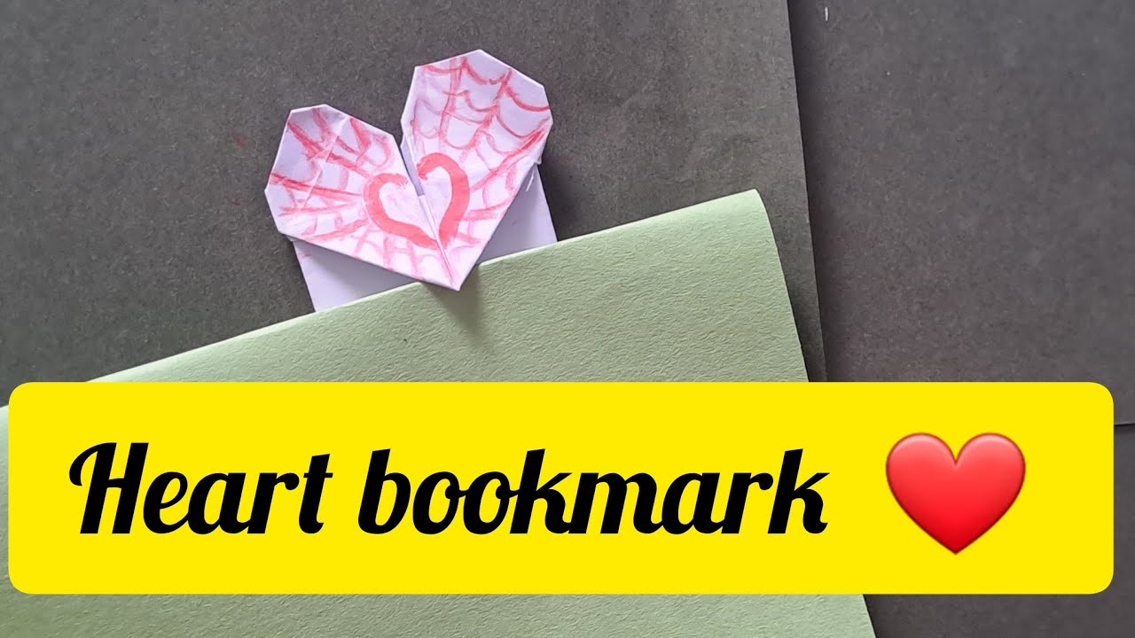 Heart ️ bookmark easy diy step by step | How to make heart bookmark for ...