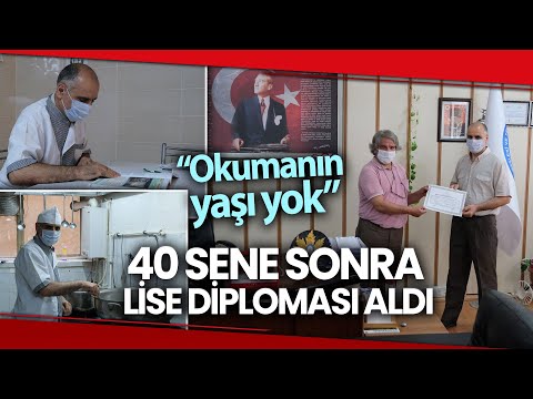 Aşçı Olarak Görev Yaptığı Okuldan 53 Yaşında Marangoz Ustası Olarak Mezun Oldu