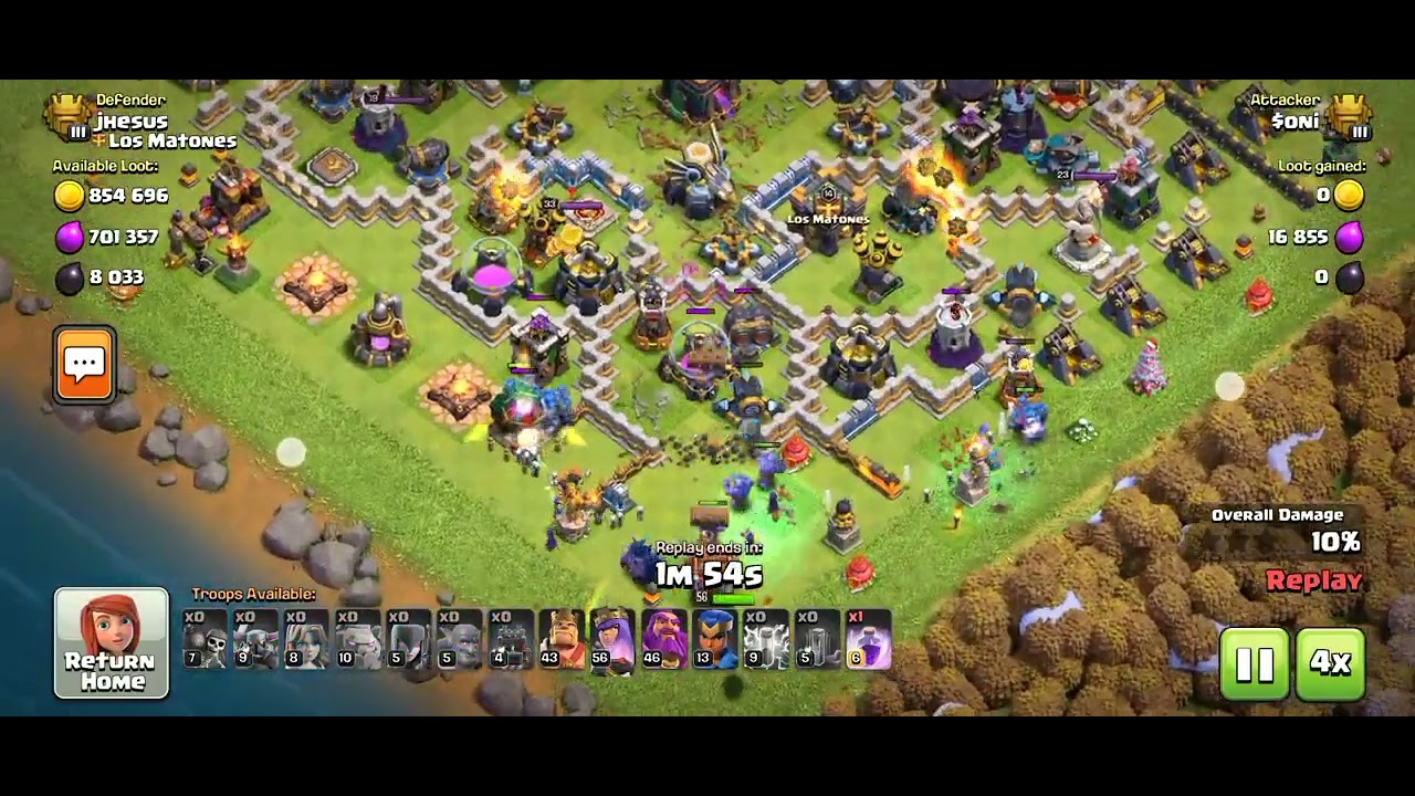 clash of clans bot 1.3 Town hall 14 successful attack - YouTube