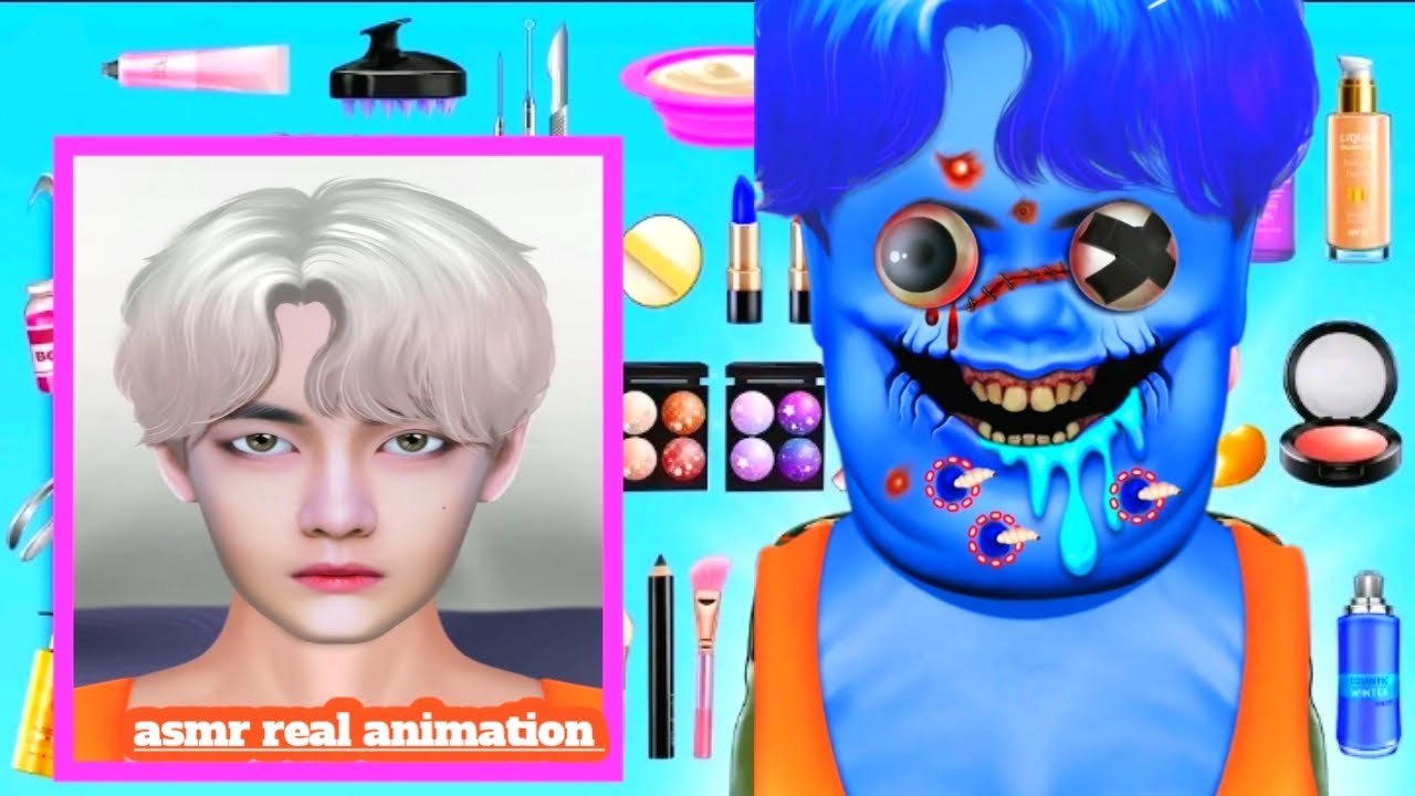 Zombie Spa Roleplay ASMR | Trament and Makeup for Dead Skin Removal ...