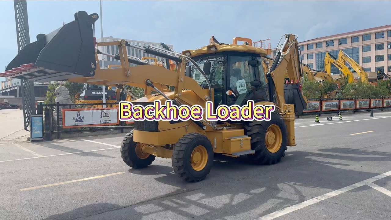 CAT 432 backhoe loader side shift working performance | ShiWen ...