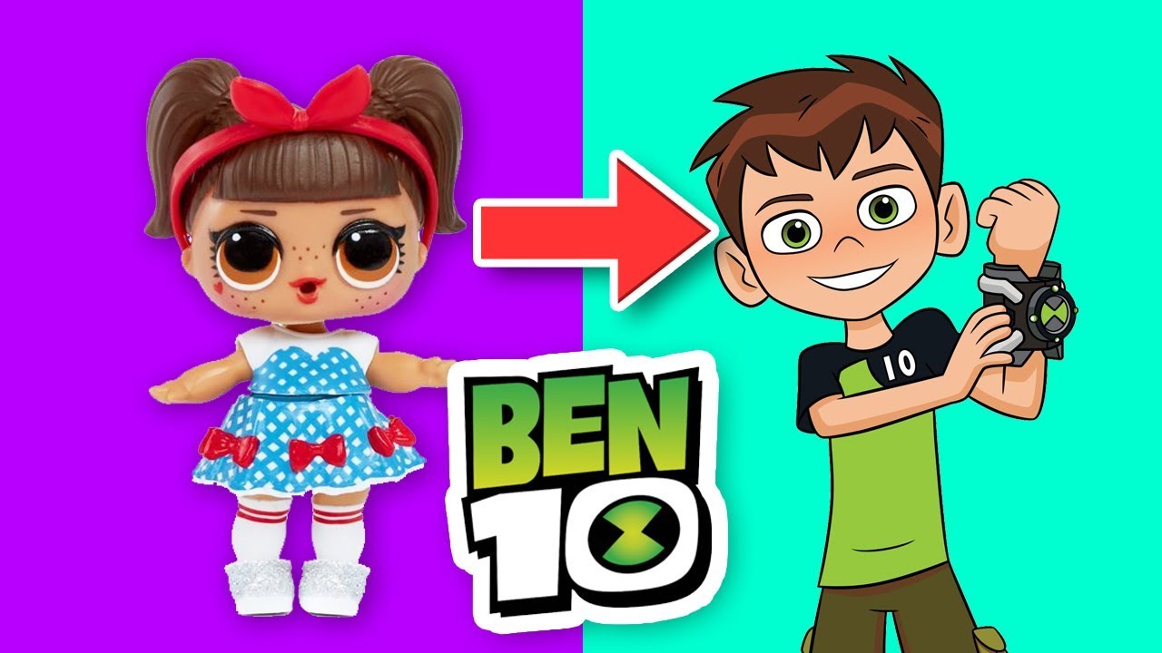BEN 10 👽 BEN, KEVIN, SLAPBACK & RATH with Custom LOL Surprise Dolls ...
